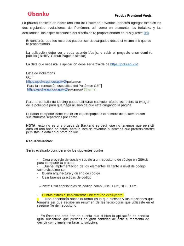Prueba Frontend | PDF