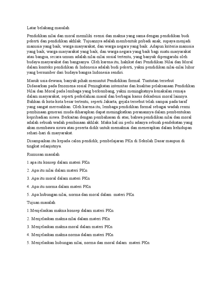 Kel 1 PKN Progress | PDF | Sains & Matematika