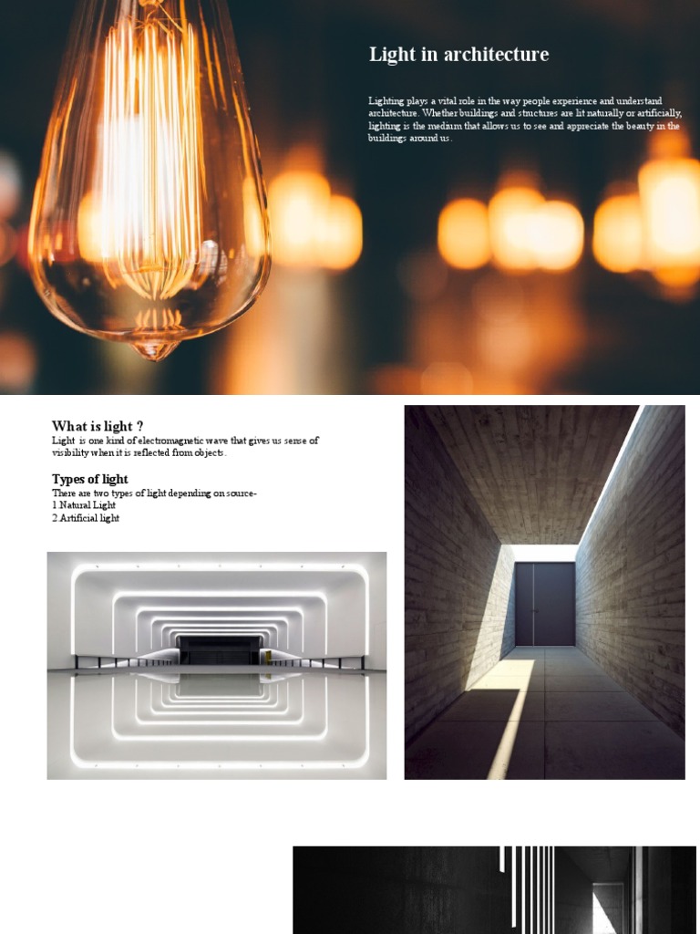 Presentation 1 | PDF | Light | Lighting