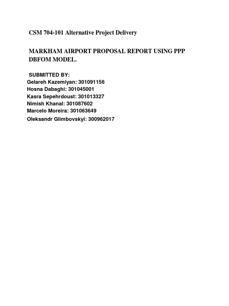 Airport Report Project PDF | PDF | Airport | Runway