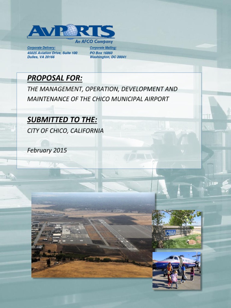 Chico Airport Management Proposal | PDF | Airport | Airlines