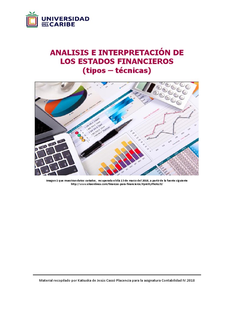 Unidad 5. Recurso 2. Lectura. Análisis e Interpretacion de Los Estados Financieros. Tipos ...