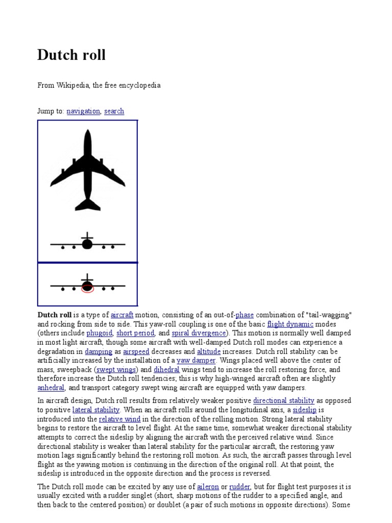 Dutch Roll | Flight Dynamics (Fixed Wing Aircraft) | Aerospace