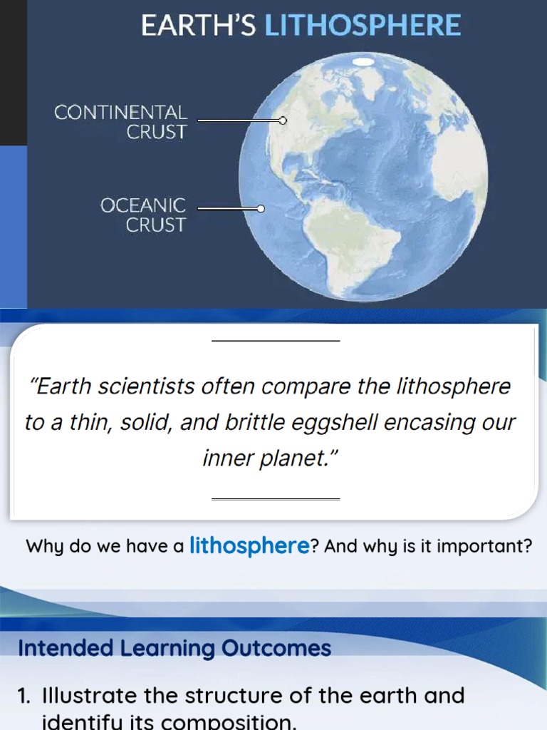 Lecture 3 Lithosphere | PDF | Plate Tectonics | Rock (Geology)