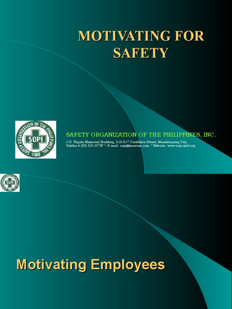 Motivating For Safety | Download Free PDF | Motivation | Motivational