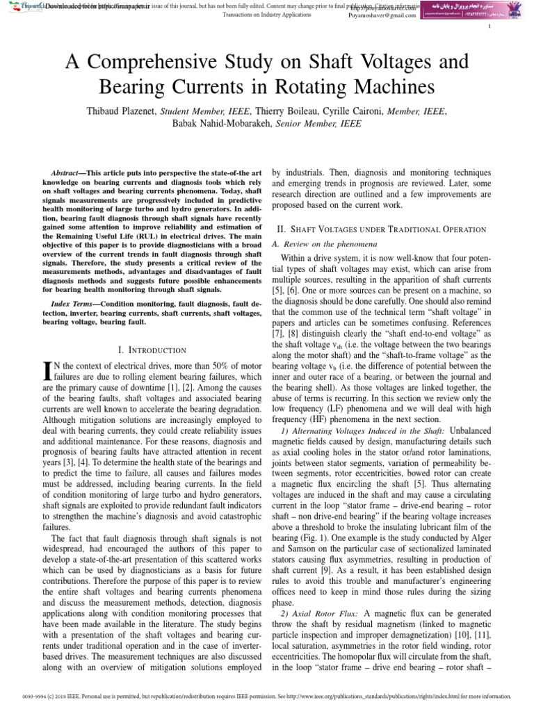 Diagnosing Bearing Faults in Machines | PDF | Electric Motor | Capacitor