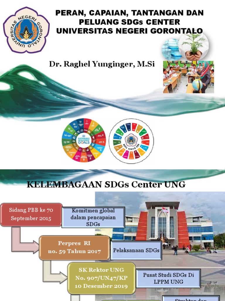Presentasi SDGs Center UNG | PDF