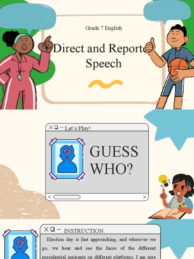 Direct and Indirect Speech | PDF | Verb | Grammatical Tense