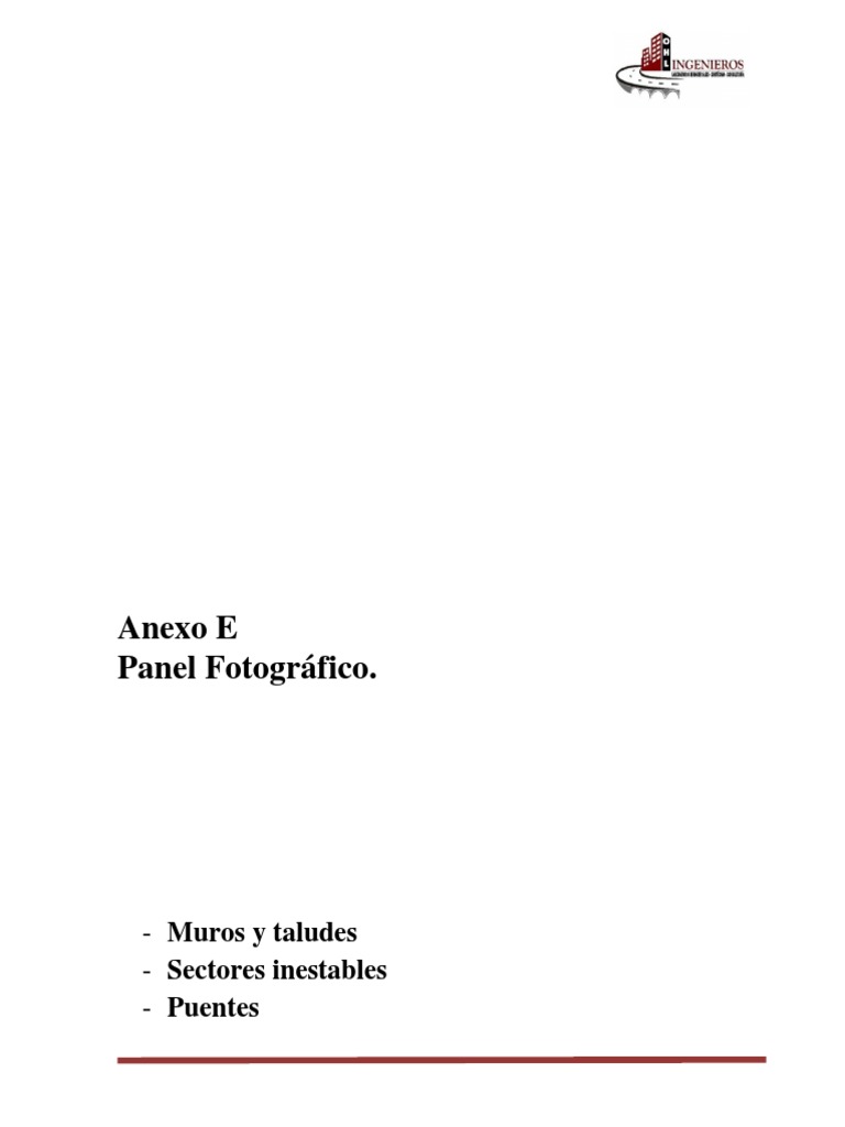 Anexo E - Panel Fotográfico Rev.0 | PDF