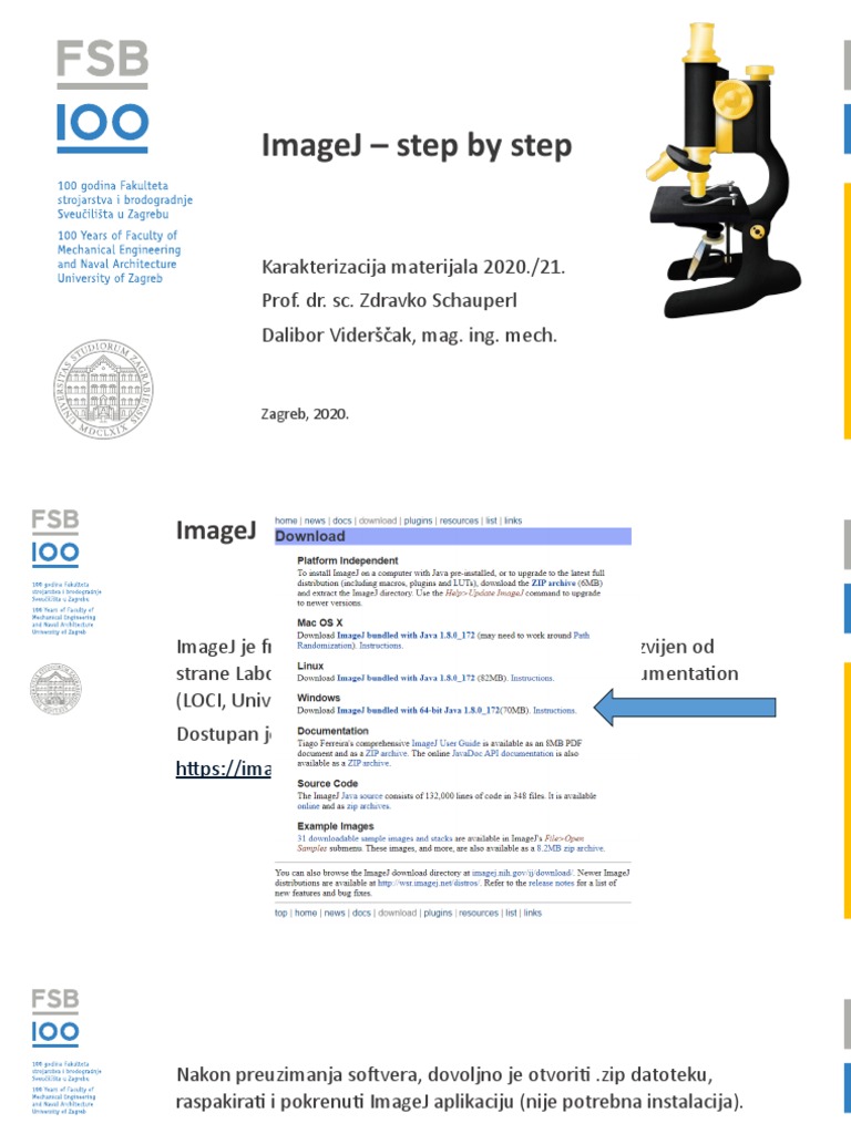 Imagej Step By Step Ostale Metode Pdf