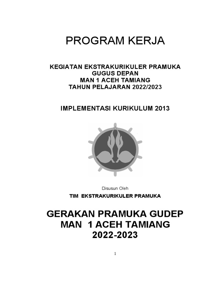 Program Pramuka MAN 1 Aceh Tamiang | PDF