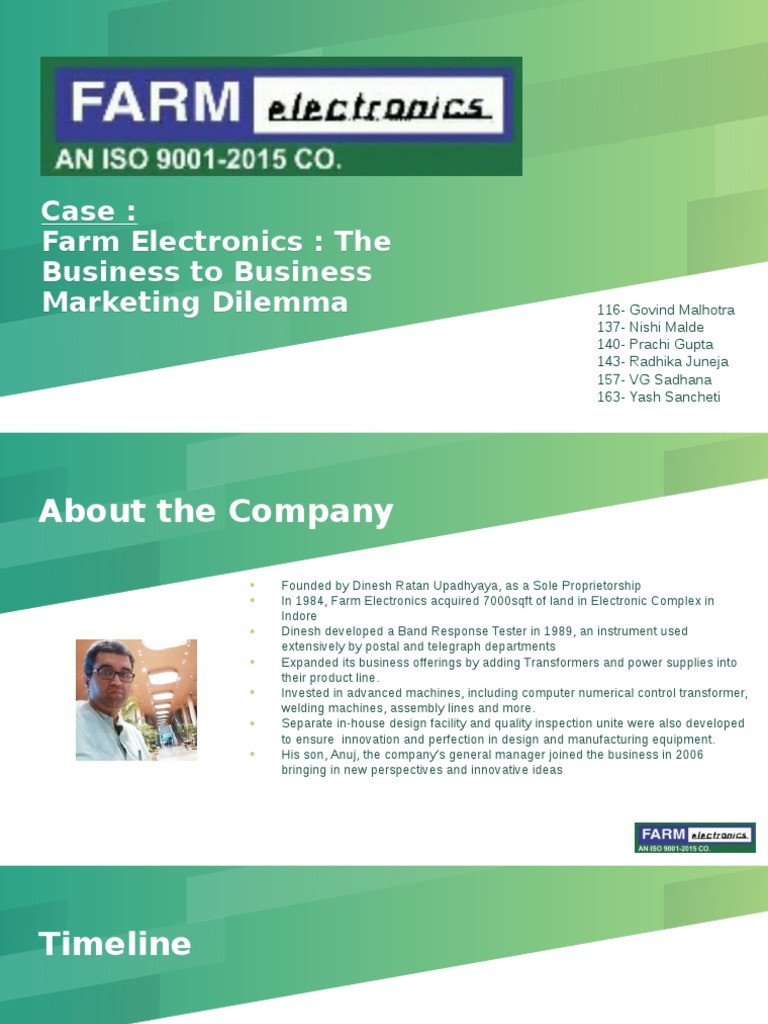 Farm Electronics B2B Marketing Insights | PDF | Customer | Market ...