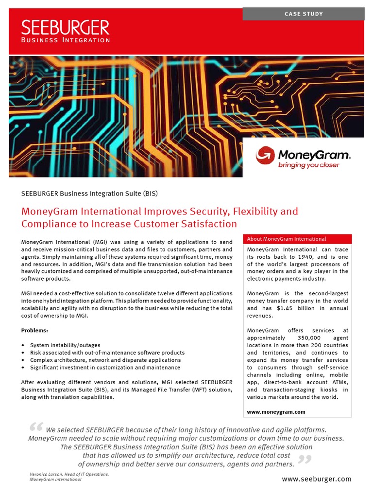 MoneyGram International | PDF | Computer Network | Security