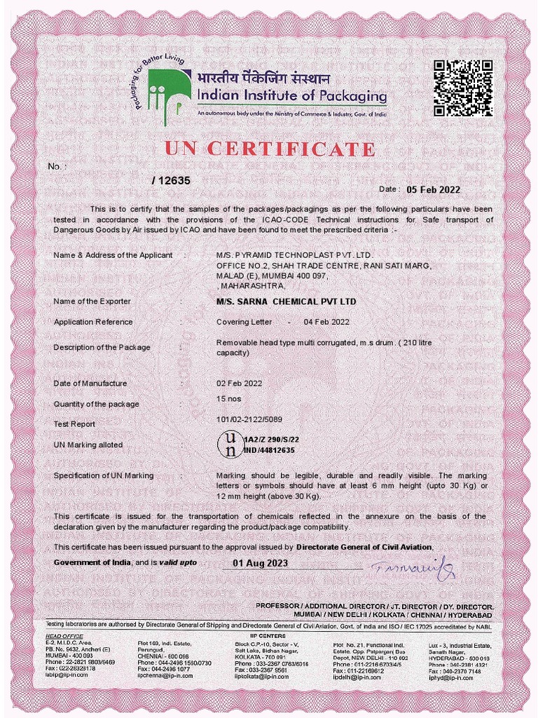 Iip Cetificate | PDF | Materials