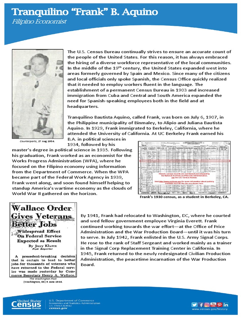 Tranquilino Aquino | PDF | The United States | Philippines