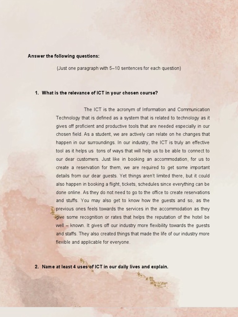 Relevance of ICT | PDF | Educational Technology | Information And ...