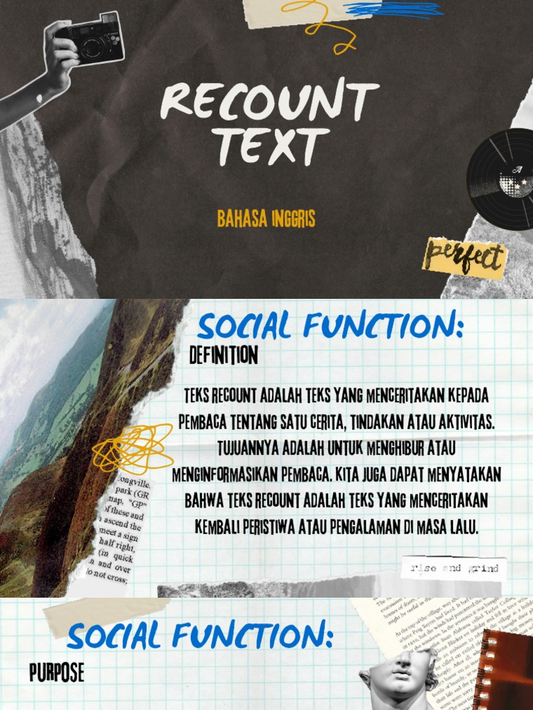 Tugas Kelompok Recount Text Bahasa Inggris X IPA 6-1 | PDF | Grammatical Tense | Perfect (Grammar)
