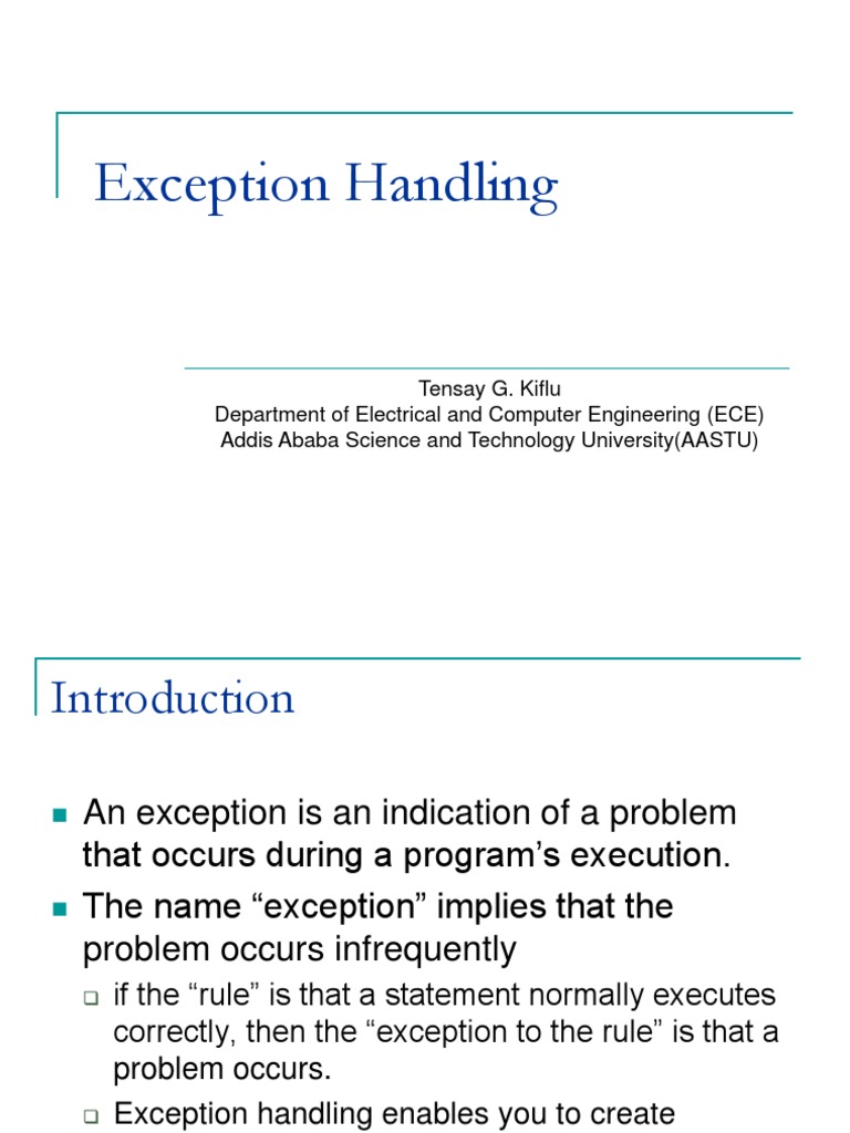 Ch06 Exception Pdf Inheritance Object Oriented Programming Java Programming Language