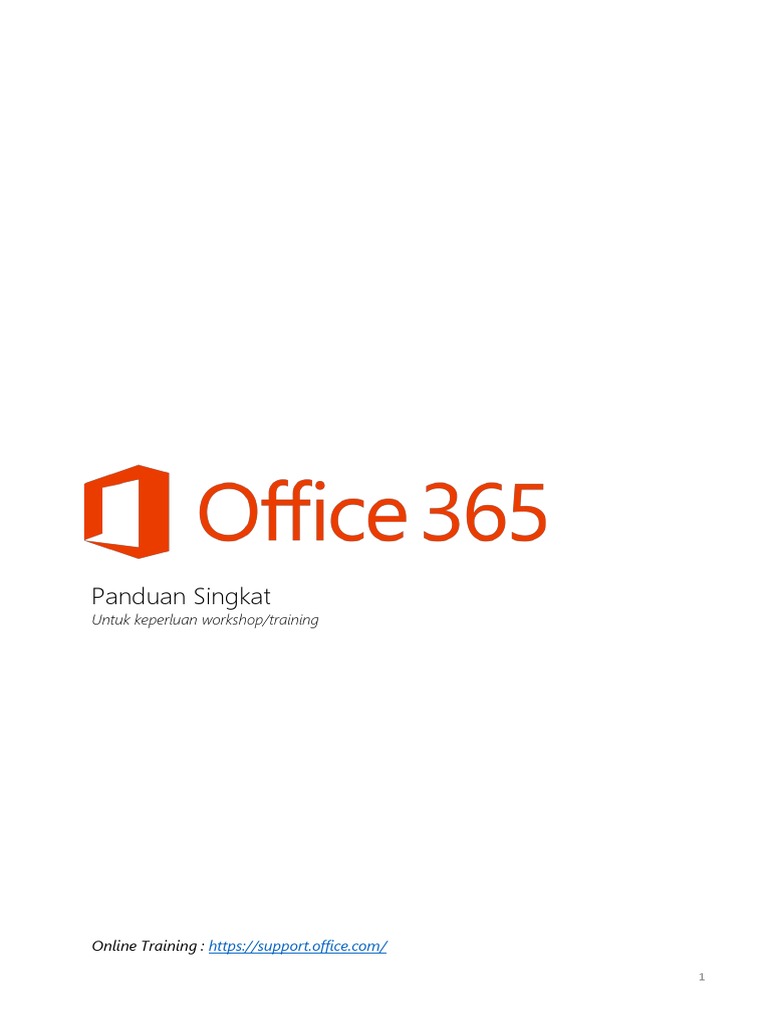 Panduan Singkat Untuk Workshop Office 365 | PDF