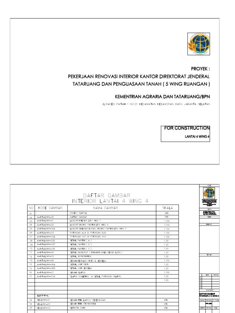Gambar DED Renovasi Gedung PPTR ATR | PDF