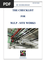 MEP FP Inspection Checklist | PDF | Technology & Engineering