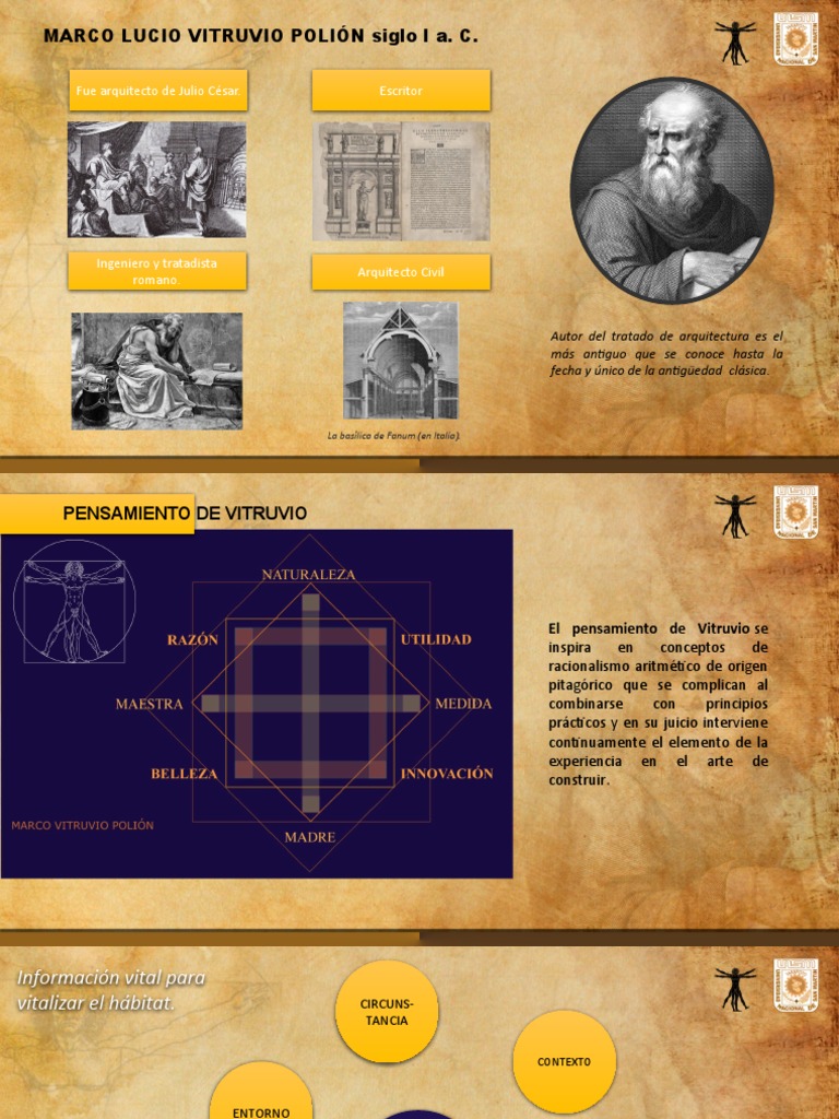 Marco Lucio Vitruvio Polión: Arquitectura Clásica | PDF | Estética