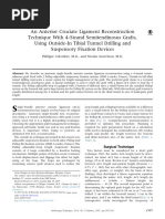 Acl Tightrope Attachable Button System | PDF | Musculoskeletal System ...