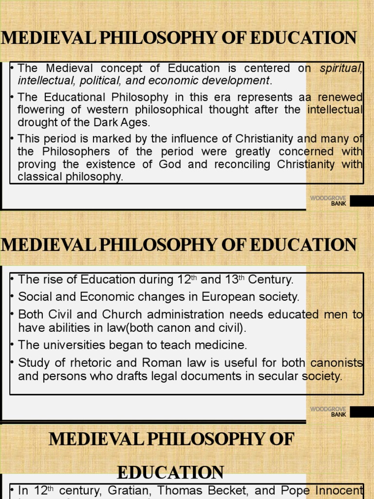 Group 1 Medieval Philosophy of Education | PDF | Monasticism
