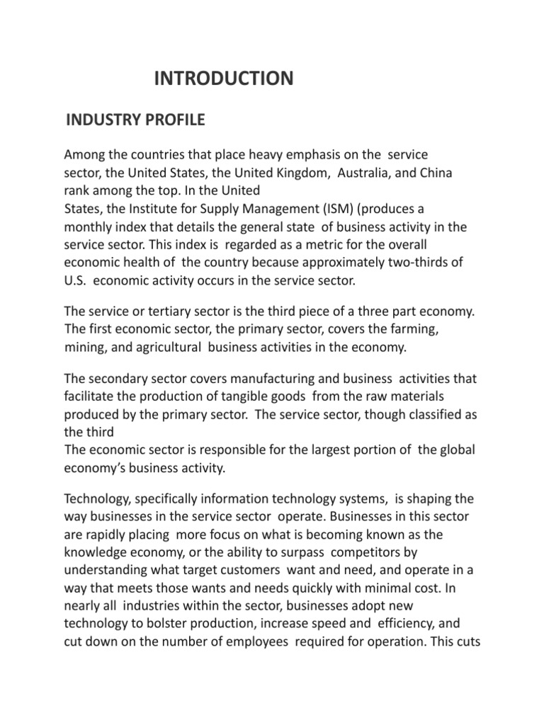 Industry Profile | Download Free PDF | Employment | Business