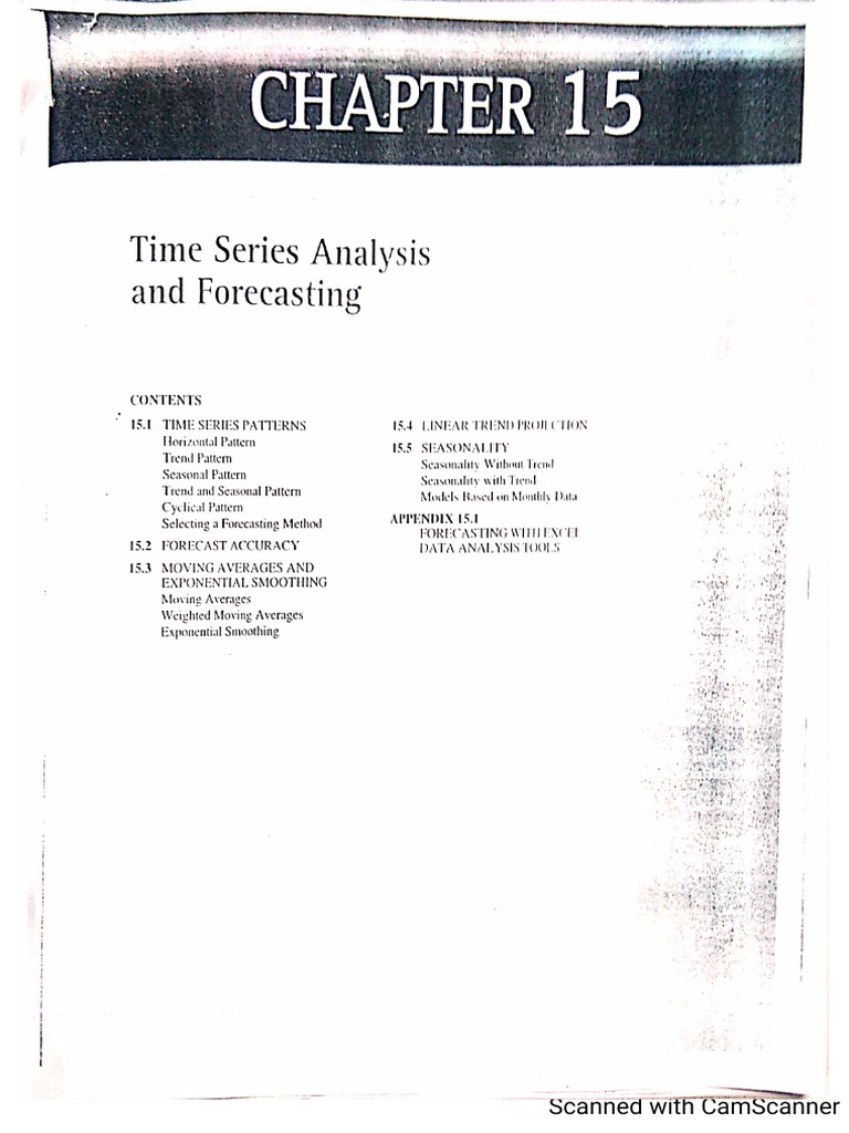 Time Series Analysis BA | PDF