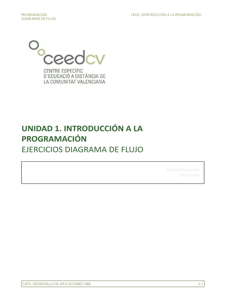 UD1 - Ejercicios - Diagrama de Flujo | PDF