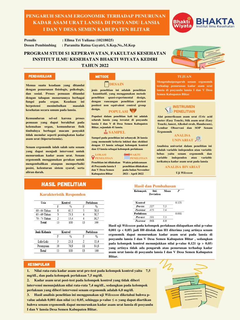 Senam Ergonomik Turunkan Asam Urat Lansia | PDF