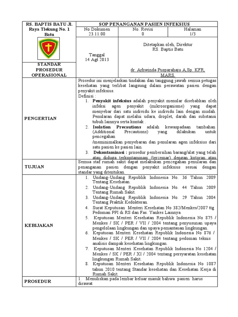 23 Penanganan Pasien Infeksius | PDF