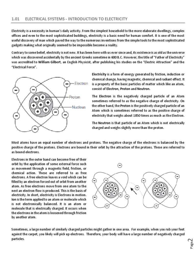 Introduction to Electricity Basics | PDF | Electron | Electric Charge