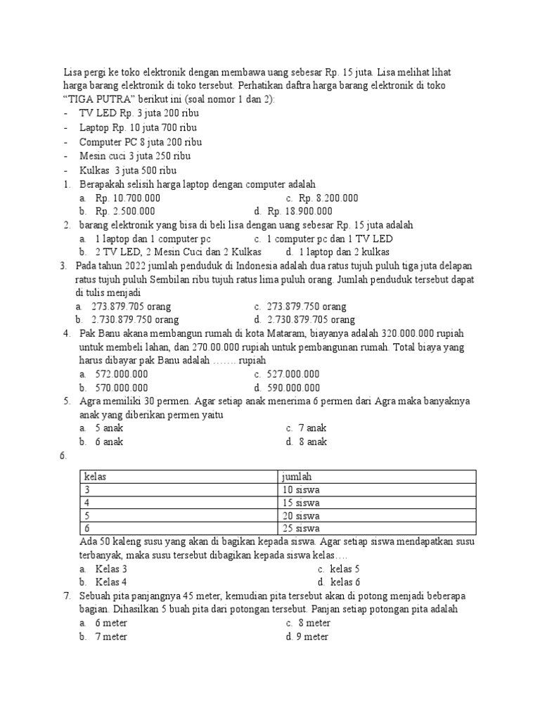Soal Pts | PDF