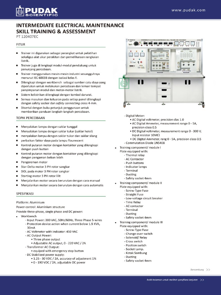 Intermediate Electrical Maintenance Skill Training and Assessment ...