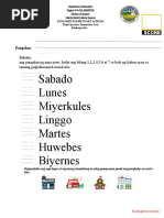 Kindergarten 3rd Quarter Test With TOS - MELC-based | PDF