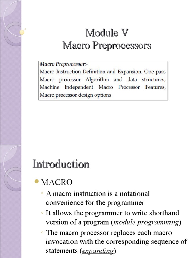 Macro Preprocessors M5 Pdf Macro Computer Science Parameter Computer Programming