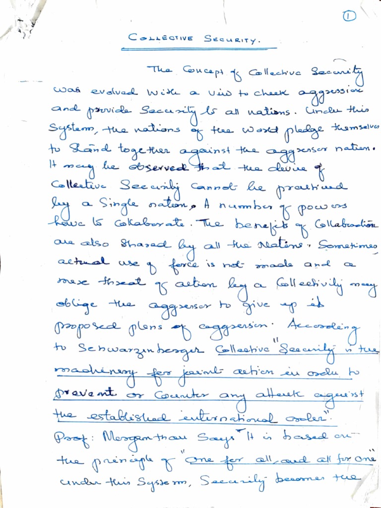 Collective Security | PDF