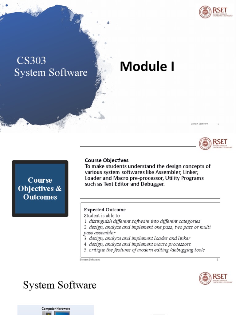 System Software Module I: An Overview of Key System Software Components and Their Functions ...