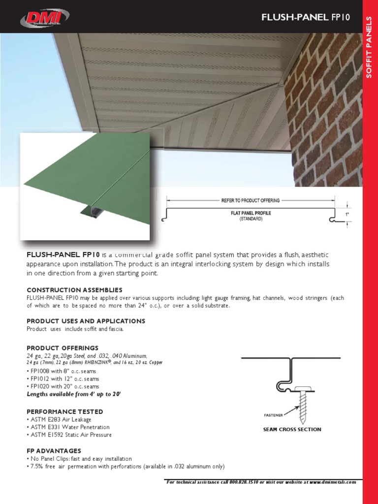 Flush Soffit Panel | PDF | Chemical Substances | Materials