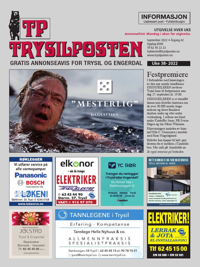 Trysilposten.2022.Uke 38 | PDF