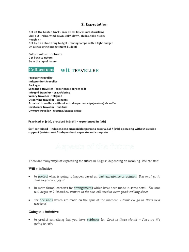 Unit 2. Expectation | Download Free PDF | English Language | Linguistics