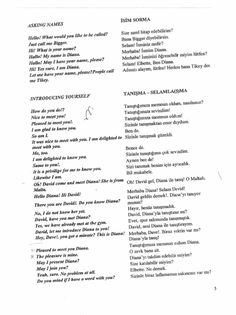 Daily Conversation | PDF