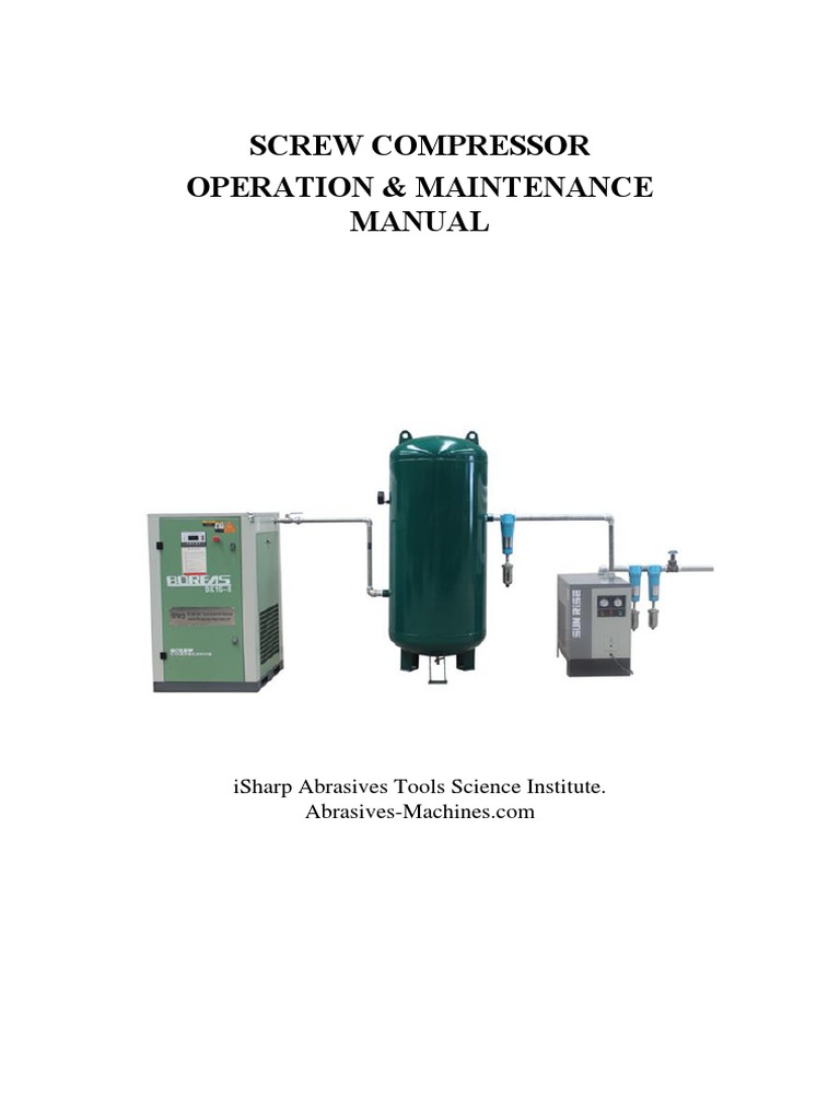 Screw Compressor Operation Manual | PDF | Menu (Computing) | Valve