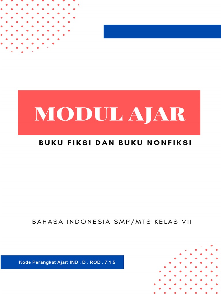 Smpn 10 Modul Ajar Buku Fiksi Dan Buku Nonfiksi Pdf