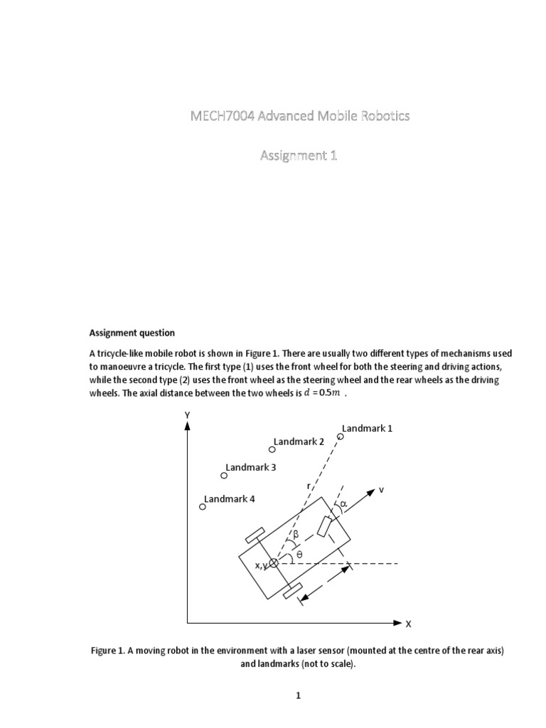 Kinematic Modeling and Localization of a Tricycle-Like Mobile Robot ... Kinematic Modeling and Localization of a Tricycle-Like Mobile Robot ...