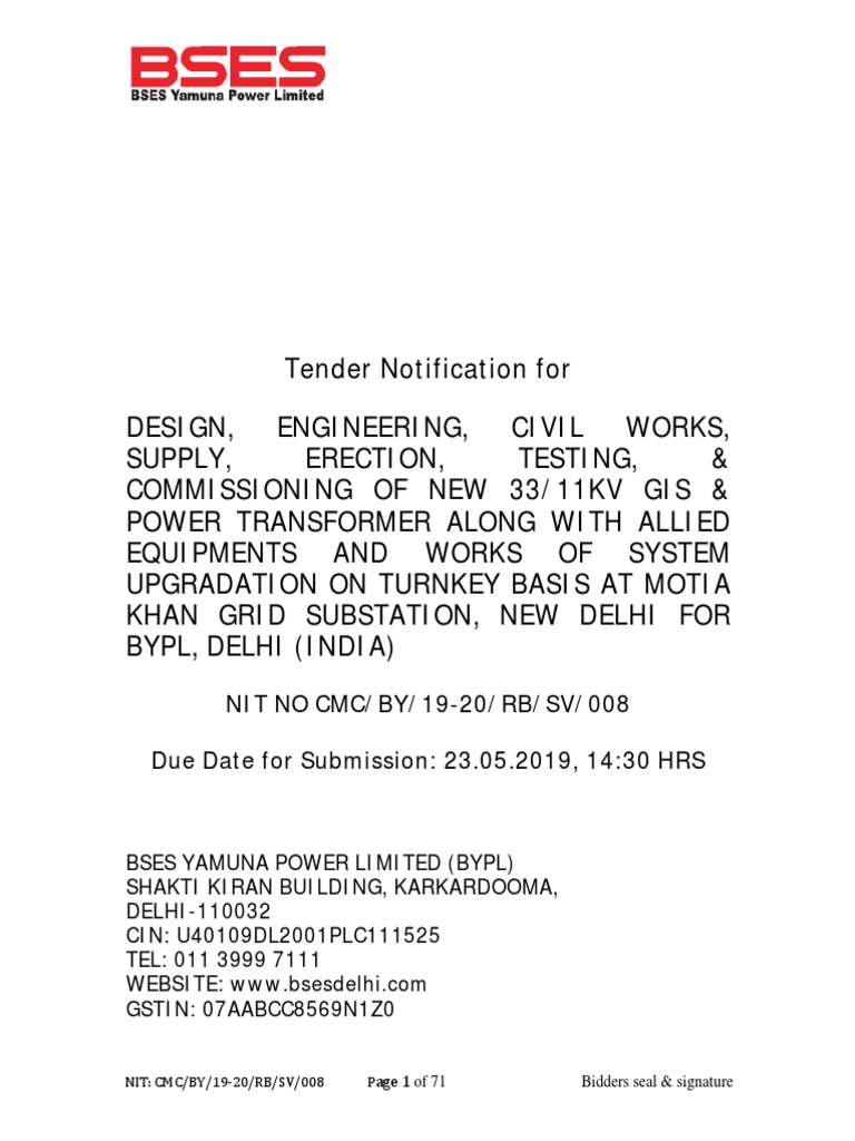 Tender Notification 008 | Download Free PDF | Auction | Specification (Technical Standard)