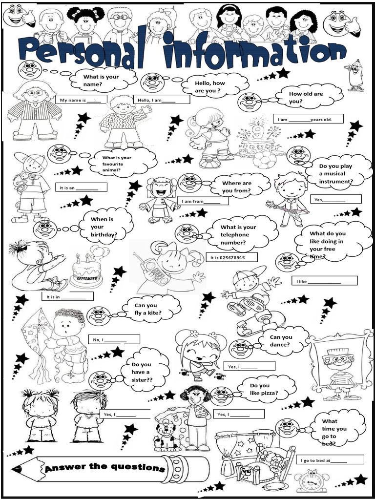 Personal Information - Asking Questions | PDF