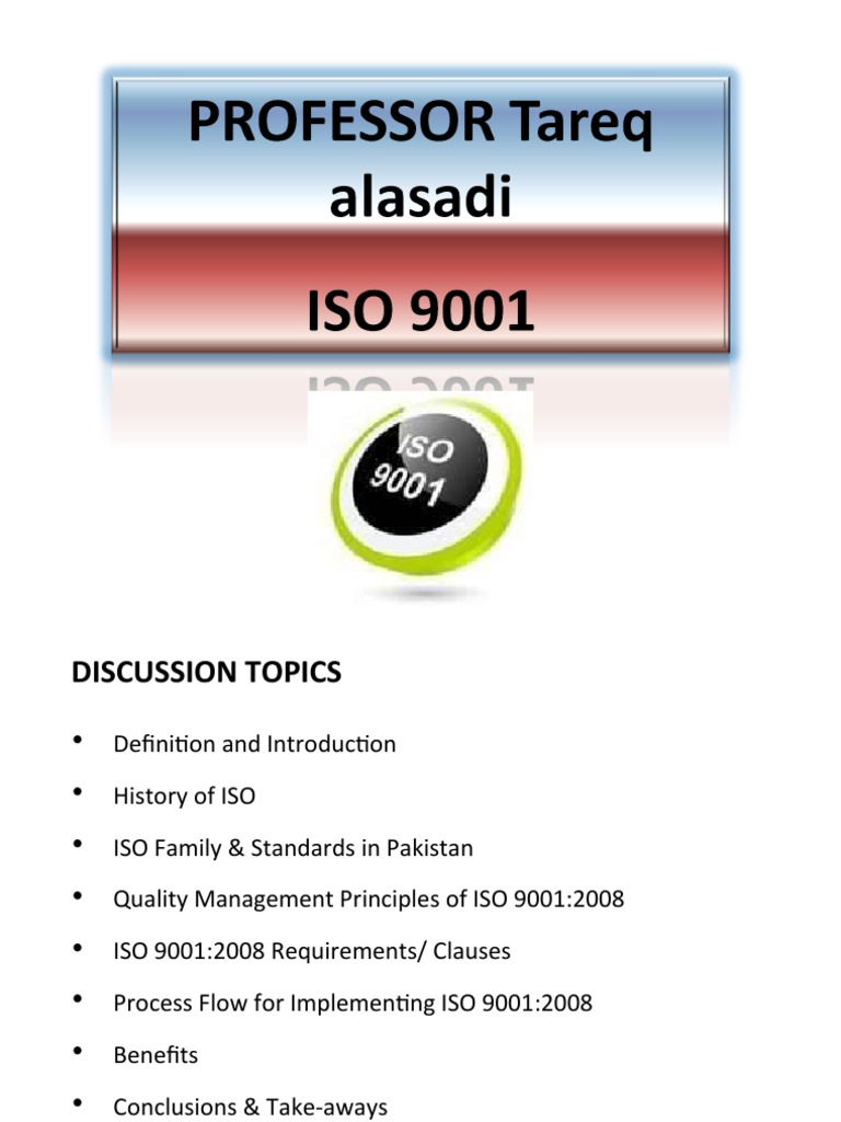 Lecture ISO9001 | PDF | Iso 9000 | Quality Management System
